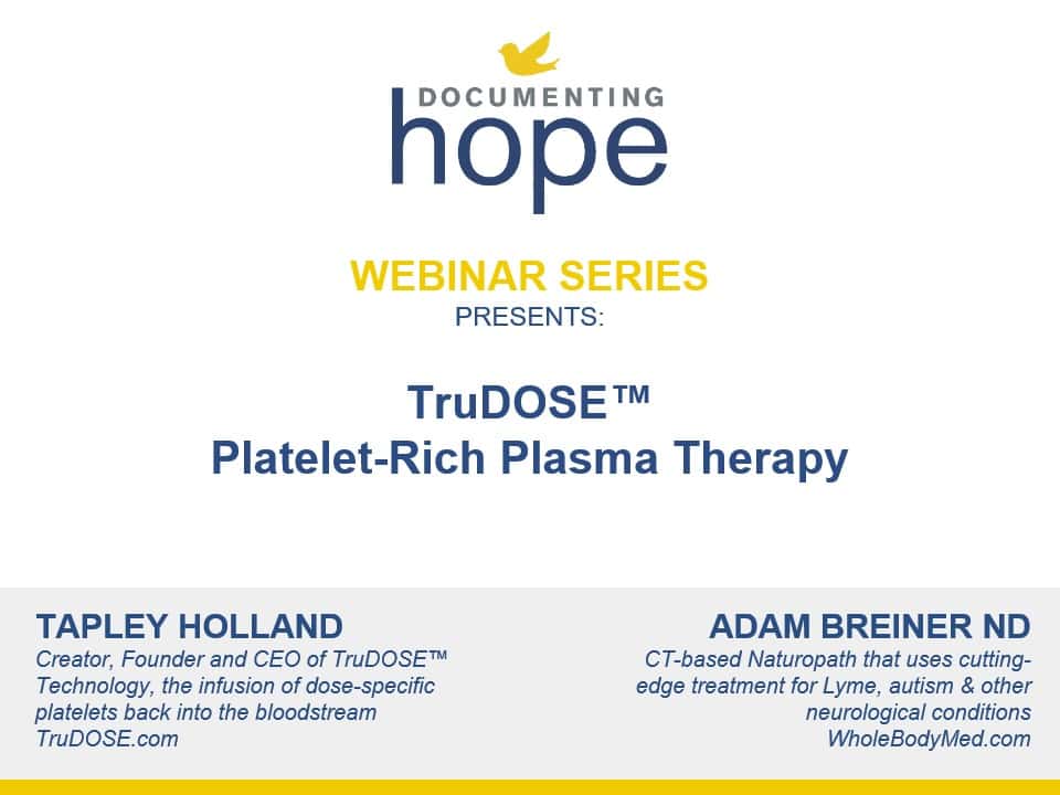 TruDOSE™ Platelet-Rich Plasma Therapy with Tapley Holland and Adam ...